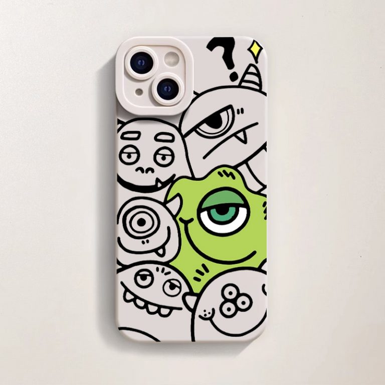 Quirky Monsters Doodle Silicone Case for Apple iPhone Series – UpCase