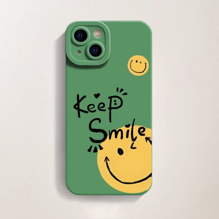 Cheerful Keep Smile Silicone Case for Apple iPhone Series – UpCase