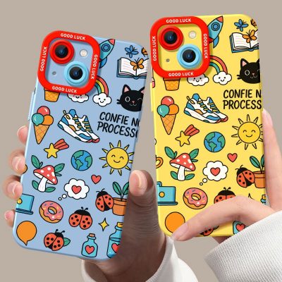 Whimsical Doodle Charm Silicone Case for Apple iPhone Series – UpCase
