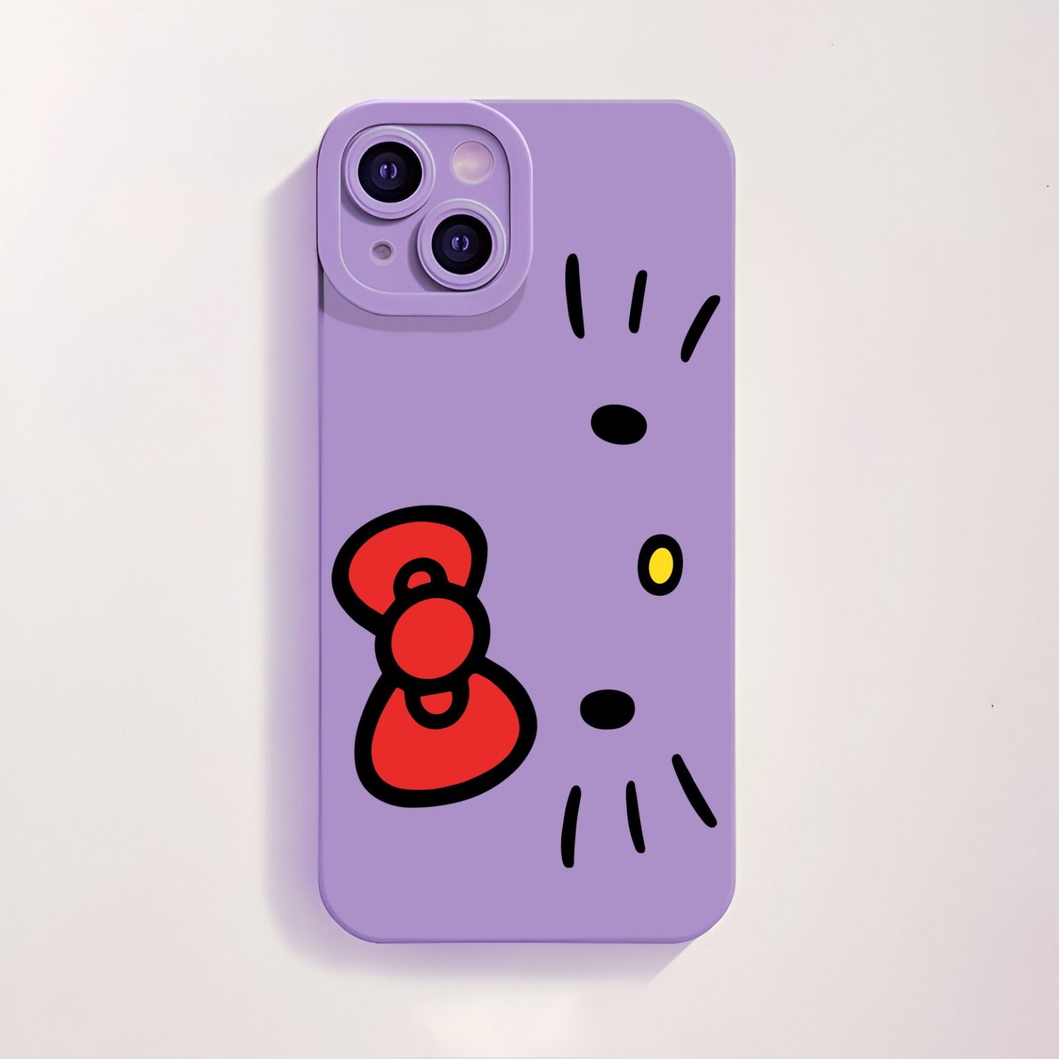Cute Bow & Whiskers Silicone Case for Apple iPhone Series – UpCase